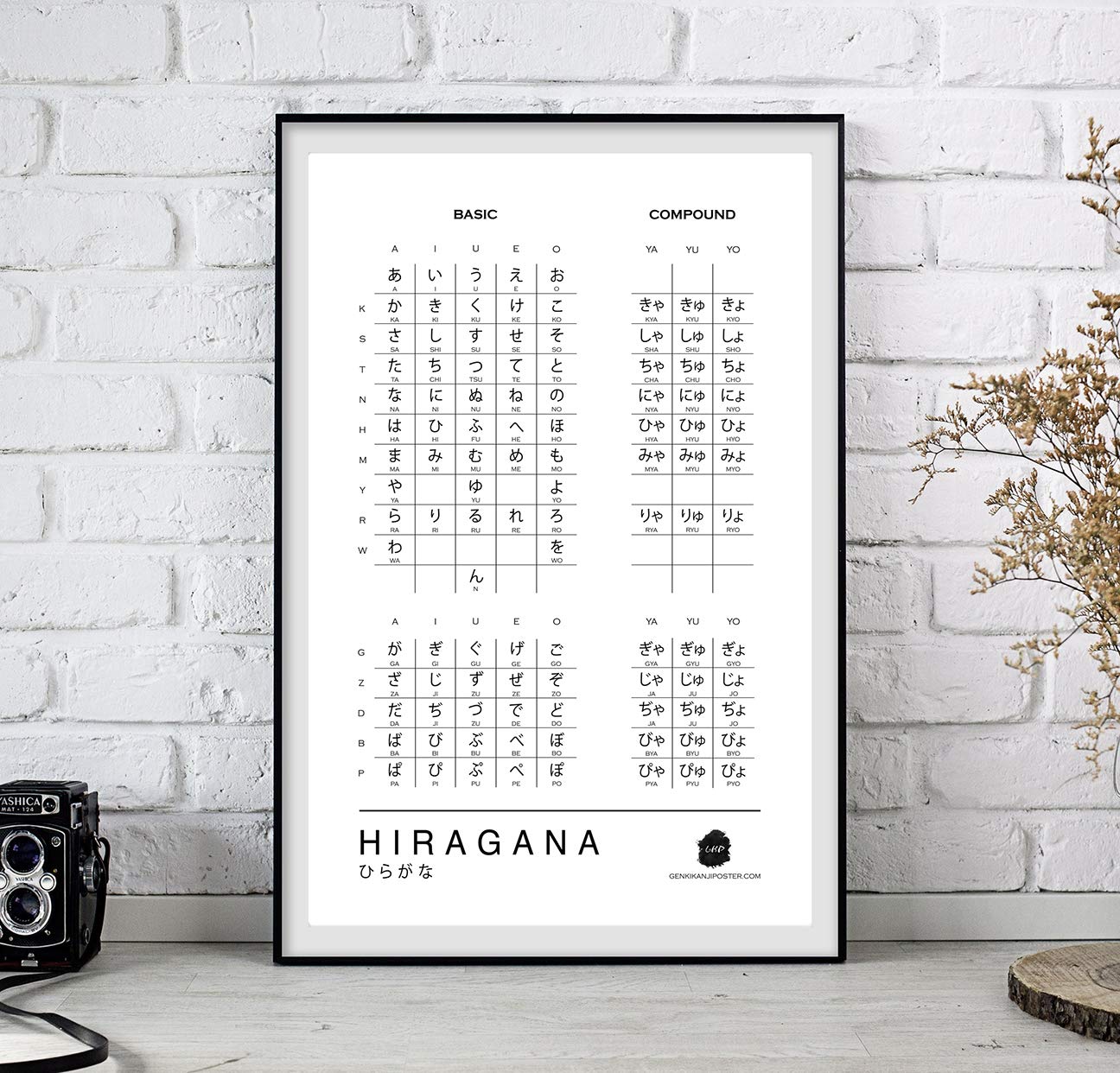 Mua Genki Kanji Poster Hiragana and Katakana Charts for Japanese ...