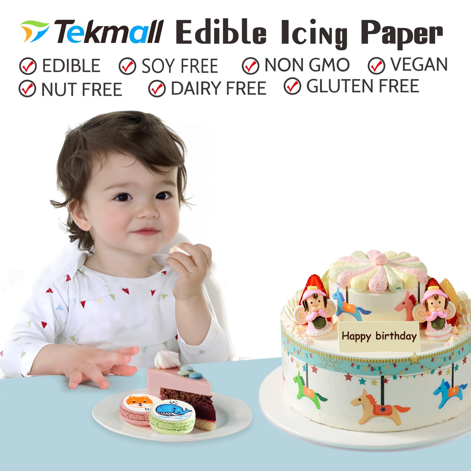 Mua Tekmall Edible Paper 25 pcs A4 Frosting Sheets, edible Icing sheet ...