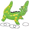Amazon.com: Fun Express Inflatable Alligator Ring Toss Game (Includes 6 ...