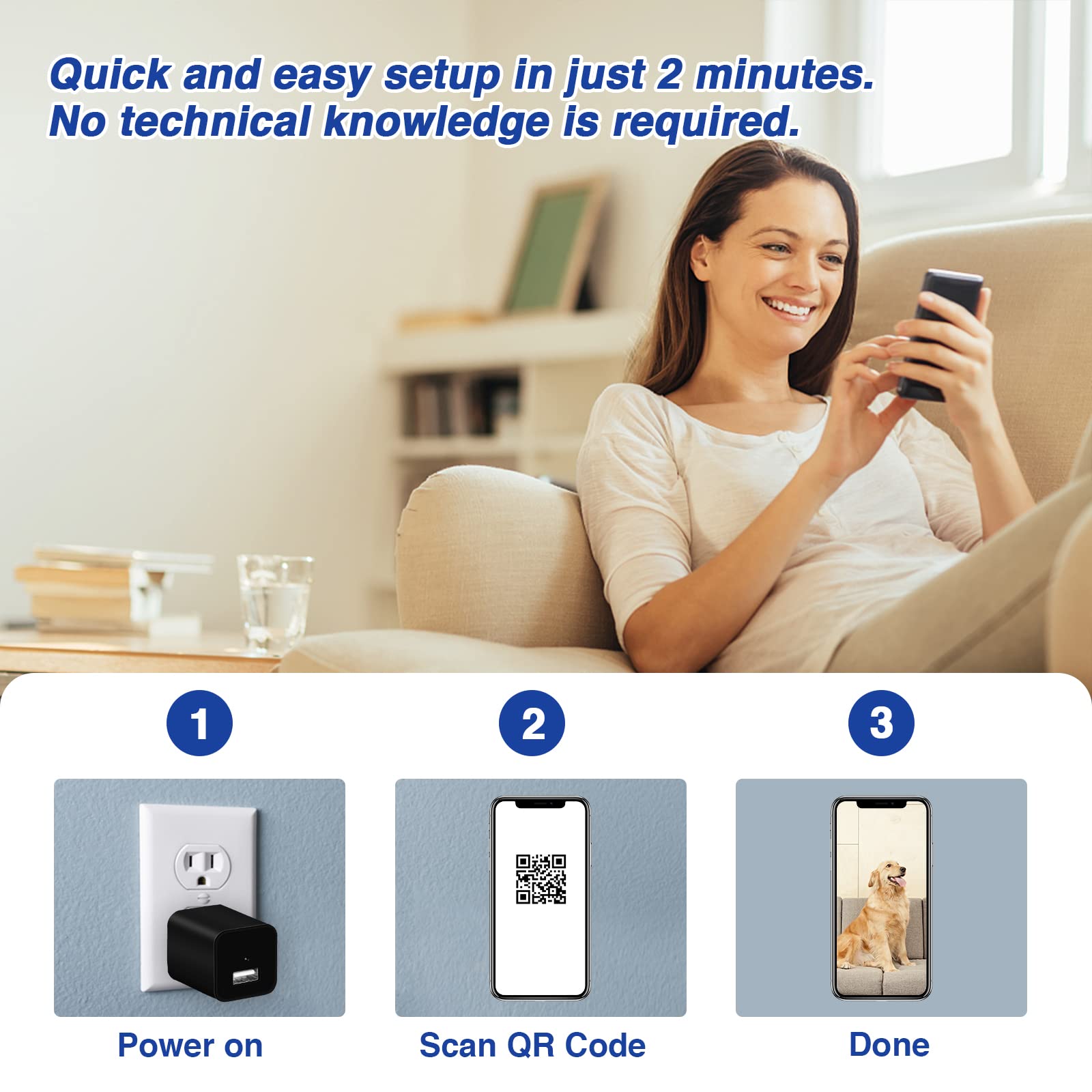 Mua WIWACAM Small Camera - WiFi 4K Ultra HD Small Nanny Surveillance ...