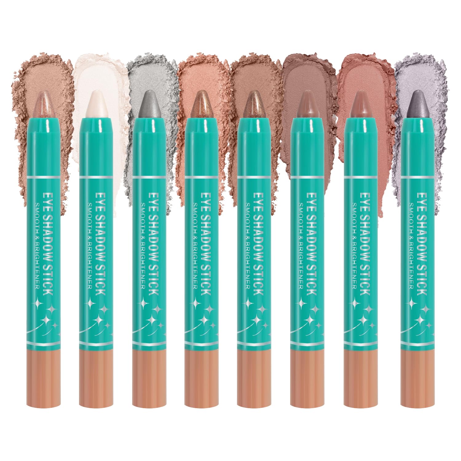 LADDYFOX 8 Colors Cream Eyeshadow Stick Set, Matte and Smooth Eyeshadow ...