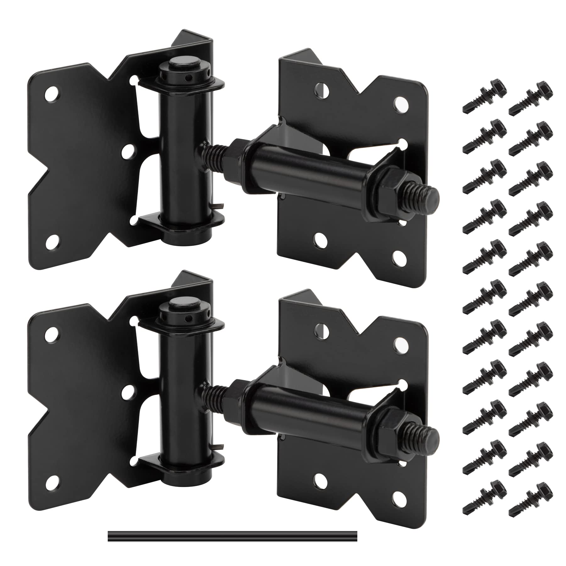 Mua 2 Pack Self Closing Gate Hinges for Wooden Fences Heavy Duty Solid ...