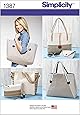 Amazon.com: Simplicity 1387 Assorted Tote Bag, Purse, and Clutch Sewing ...