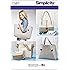 Amazon.com: Simplicity Sewing Pattern 2830 It's So Easy Bags, One Size ...