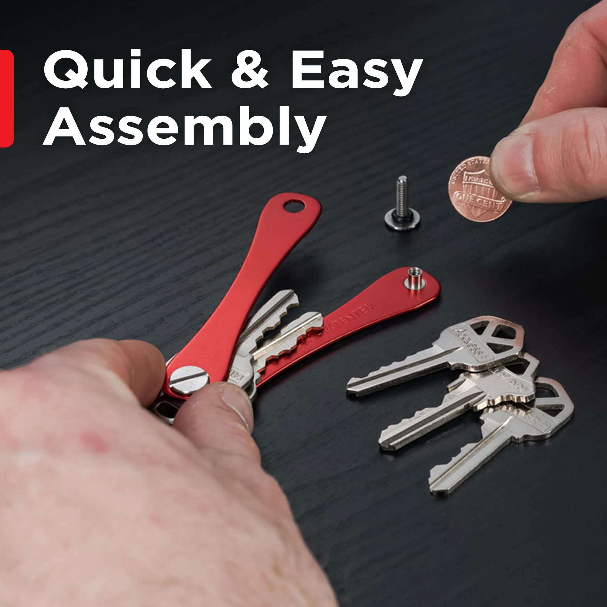 KeySmart Key Holder for Keychain Key Ring - Compact Key Organizer Key ...