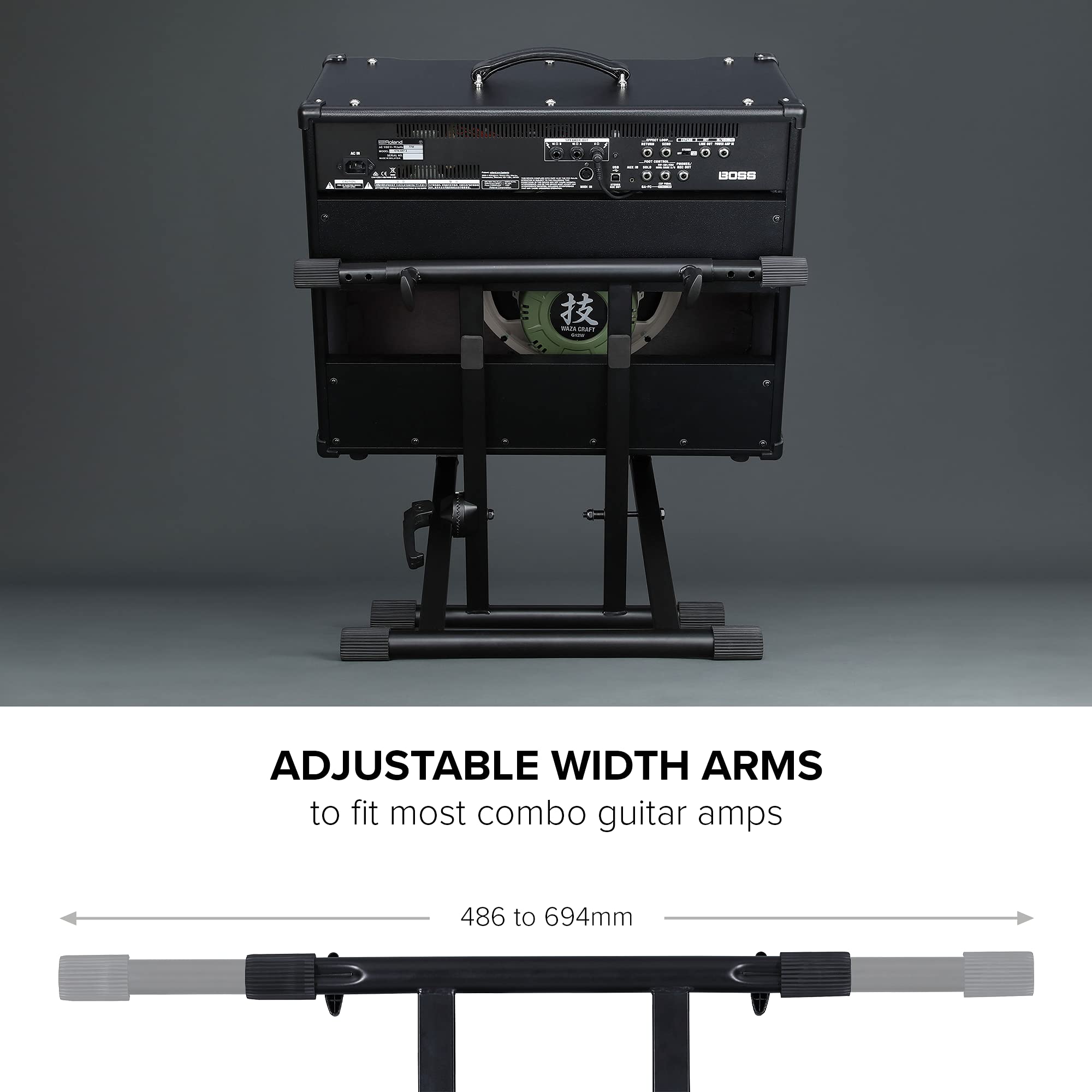 Mua BOSS BAS-1 Adjustable Tilt-Back Amp Stand with Telescoping Support ...