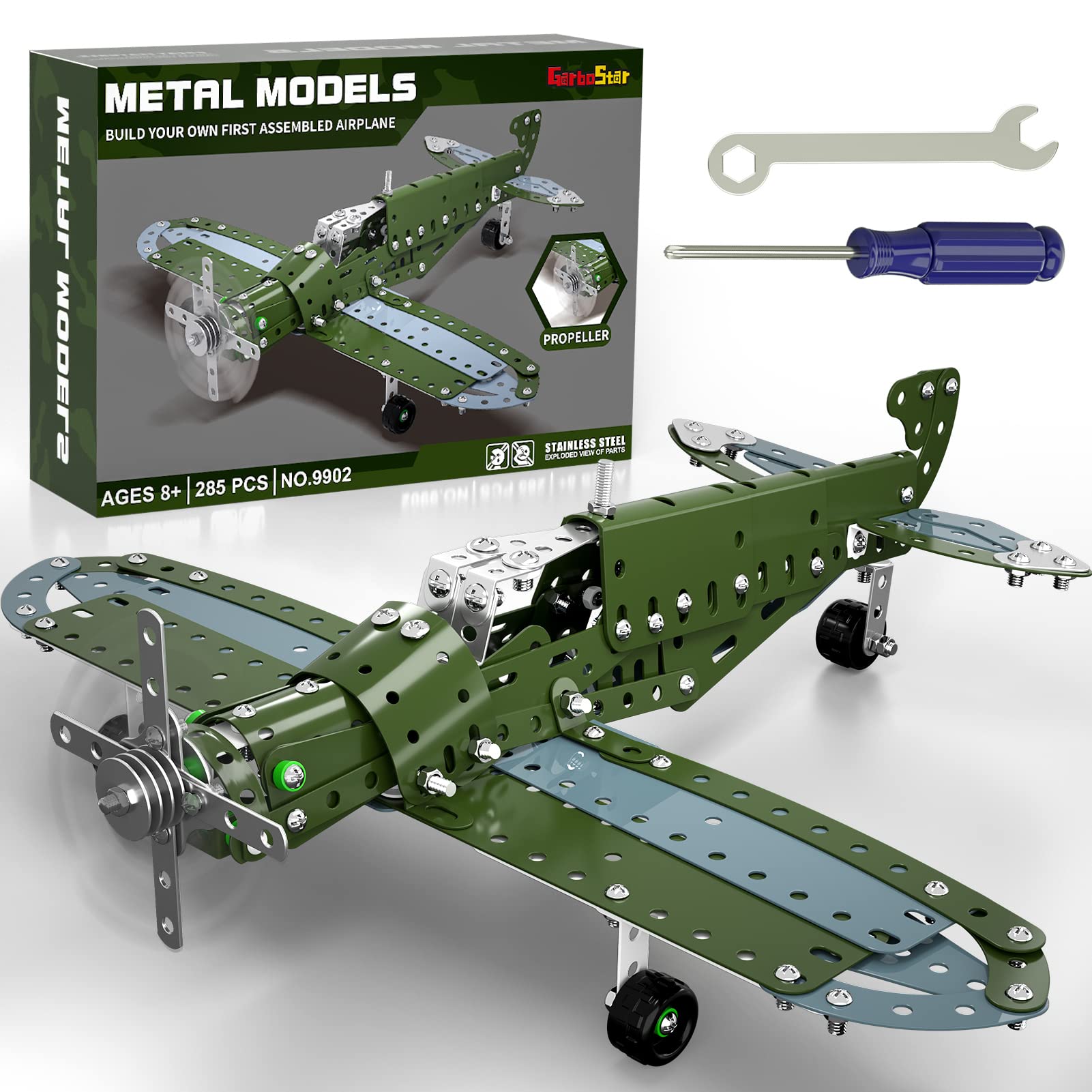 Garbo Star STEM Building Projects Model Airplane Set - 285 Pieces STEM ...