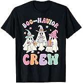 Amazon.com: Retro Boo-Havior Crew Behavior Analyst Halloween ABA RBT T ...