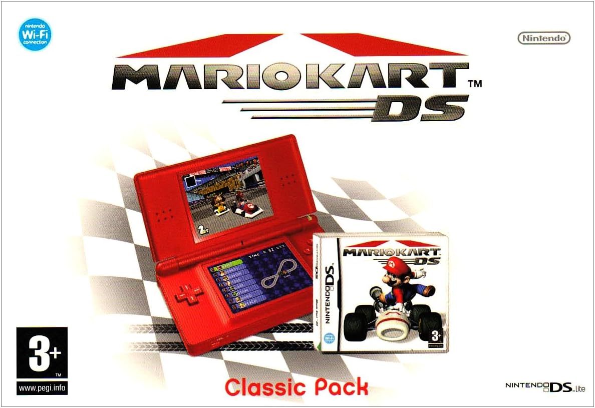 Nintendo DS Lite Console (Red) with Mario Kart Bundle (Nintendo DS ...