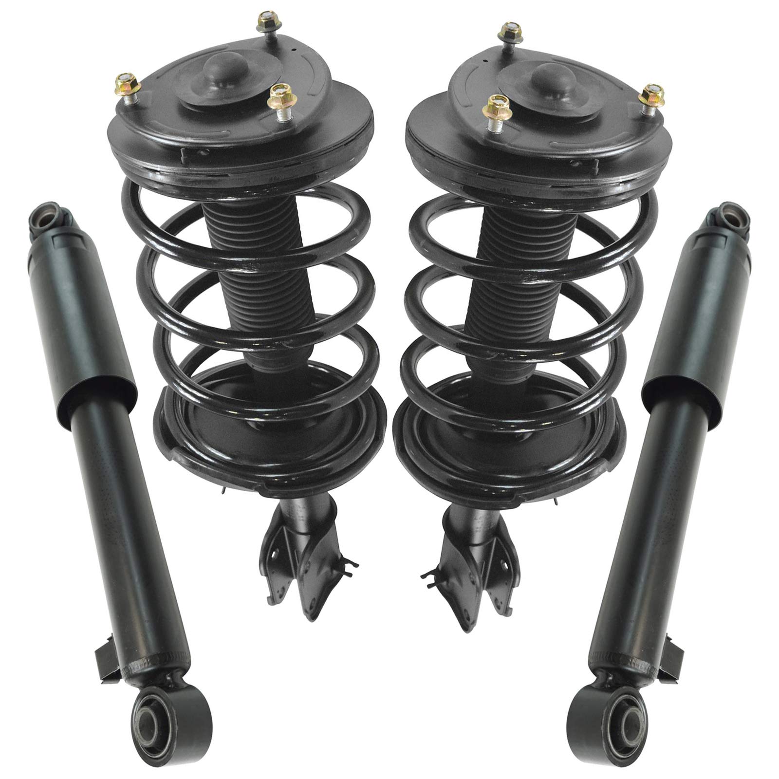 TRQ Front and Rear Complete Strut Assembly & Shock Absorber Kit ...