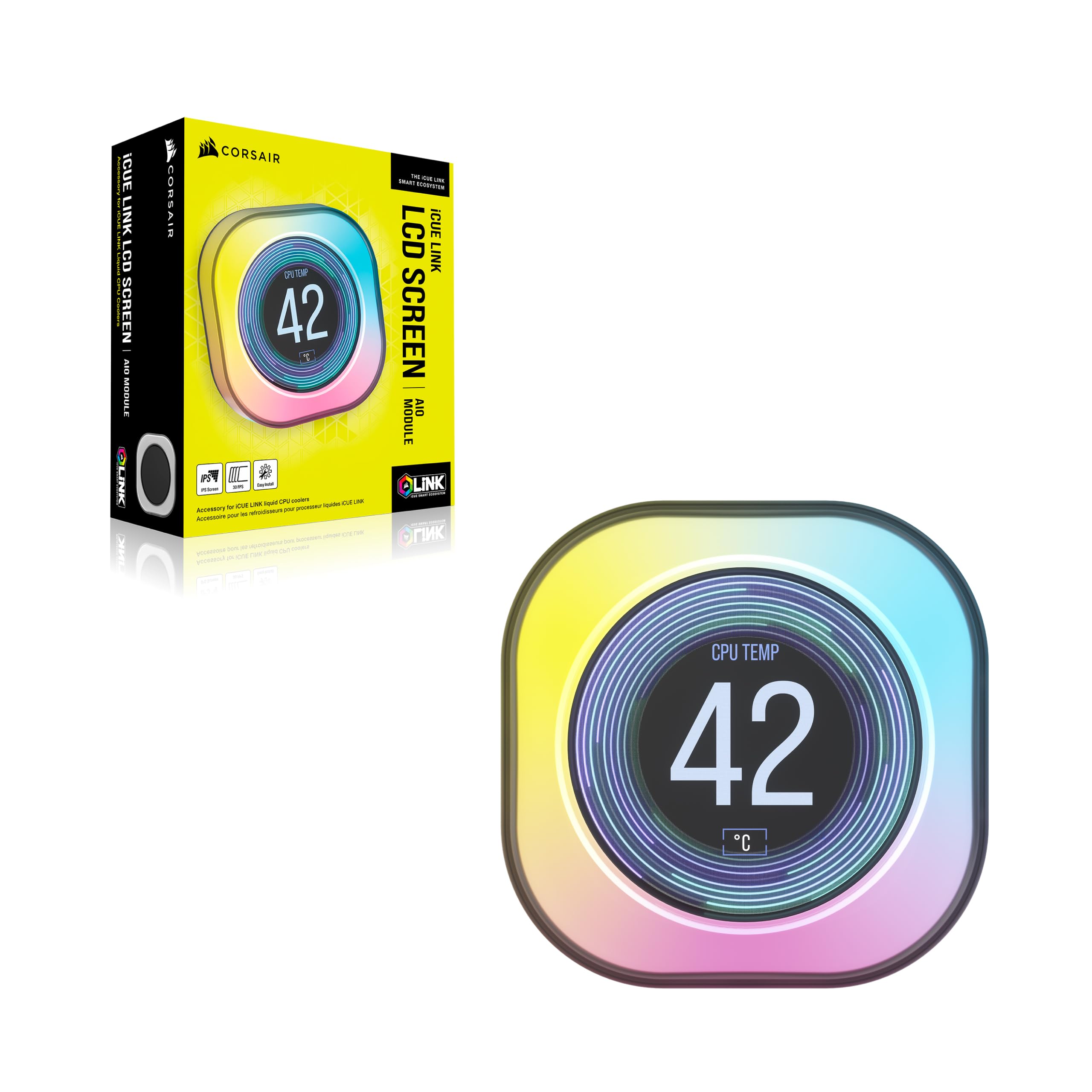 Mua CORSAIR iCUE Link AIO LCD Screen Module - 2.1” IPS LCD Screen - 24 ...