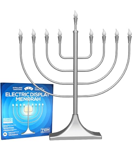 Horizontal Electric Menorah Modern Electric Hanukkah Menorah ...