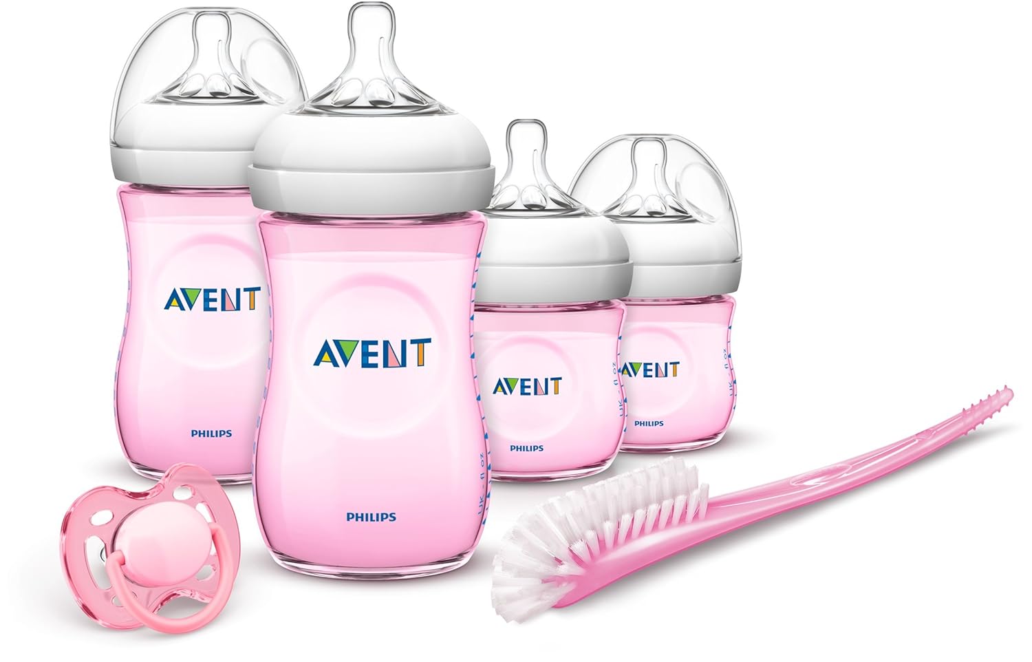 Philips Avent Natural - Baby Bottle Gift Set for Newborns (Pink ...