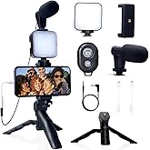 Amazon.com: Vlogging Kit for iPhone,YouTube Starter Kit,Smartphone Video Vlog Kit with ...