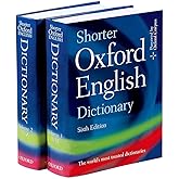 The New Shorter Oxford English Dictionary (2 Vol. Set; Thumb Indexed ...