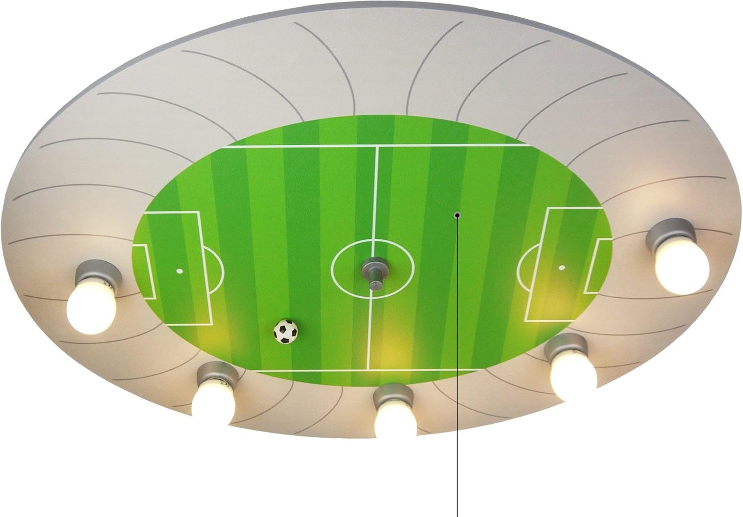 Niermann Standby Wood Ceiling Light, Football Stadium, Multi Color ...