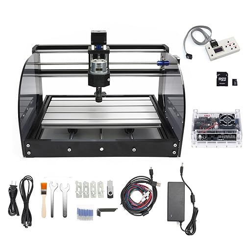 CNCTOPBAOS CNC 3018 Pro Max 3 Axis Desktop DIY Mini Wood Router Kit PCB ...