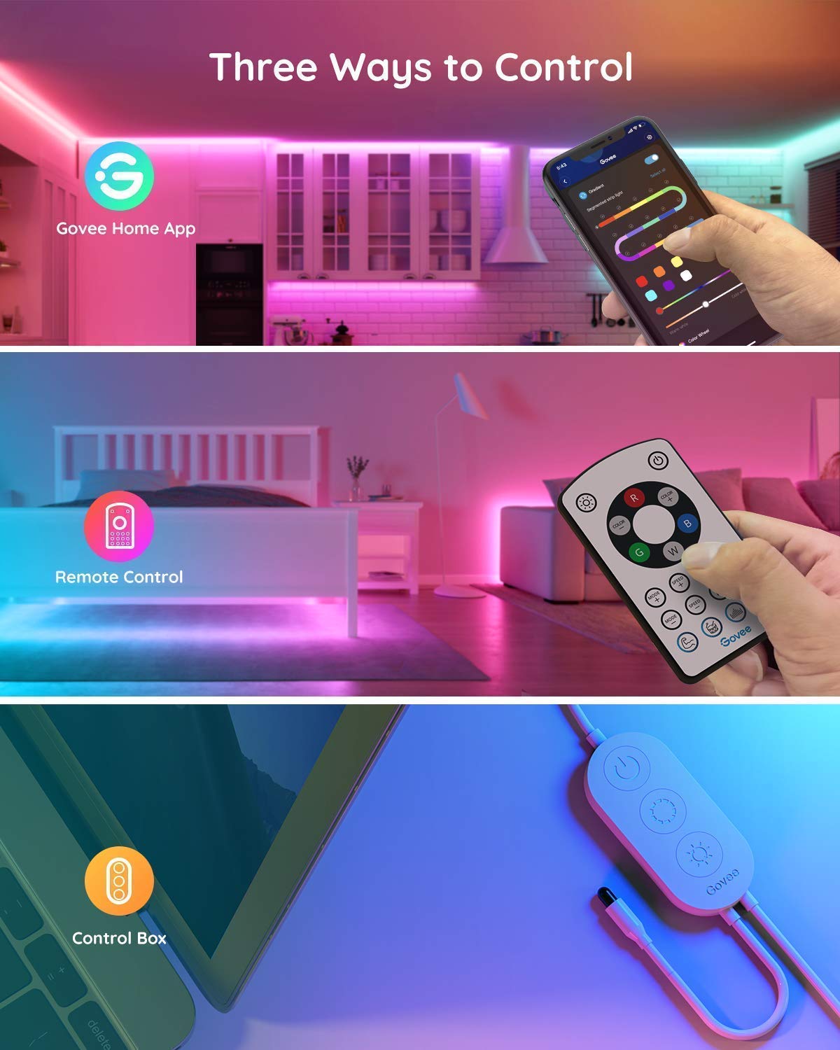 Mua Govee RGBIC LED Strip Lights, 32.8FT Bluetooth Segmented DIY ...