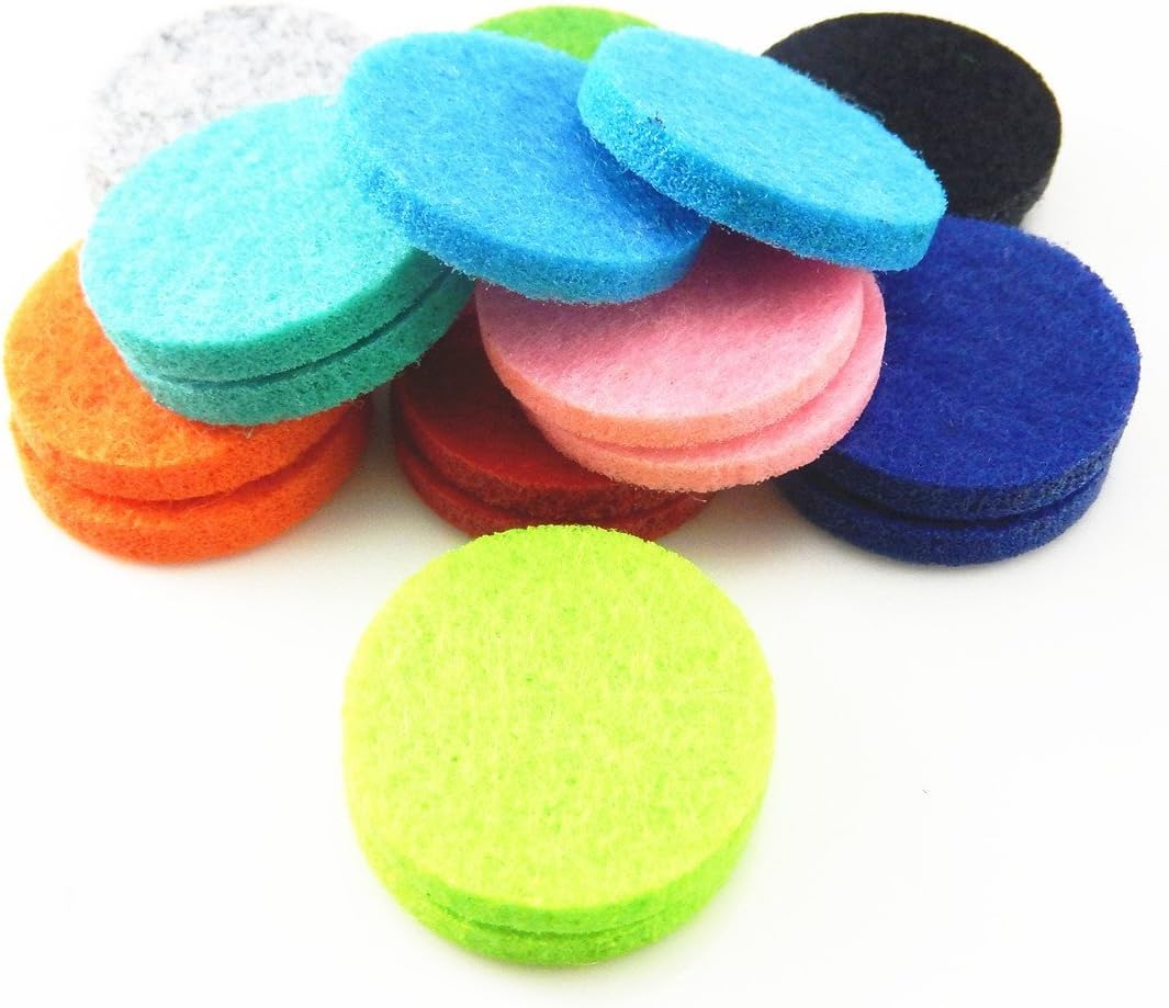 GraceAngie 100PCS 30MM Round Refill Pads Sponges for Aromatherapy ...