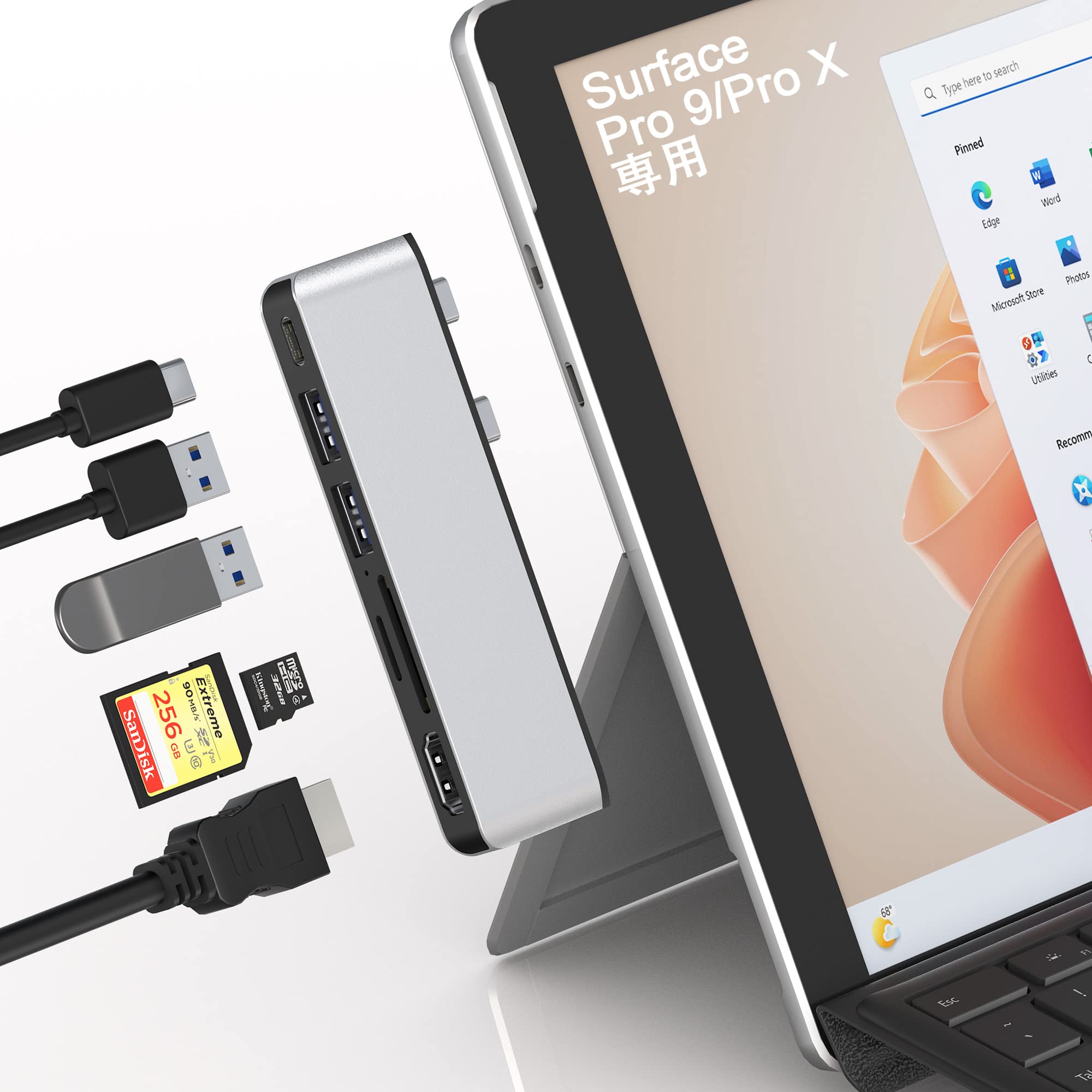 Mua Surface Pro 9 USB Hub USB-C Thunerbolt 4 (Display+Data+PD Charging ...