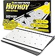 Amazon.com : HOY HOY Mice & Flies Glue Trap Paper - 50 Traps [1 Pack] Ready-to-Use Super Strong ...