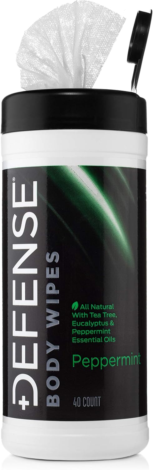 Amazon.com: Defense Soap Peppermint Body Wipes 40 Count: Beauty