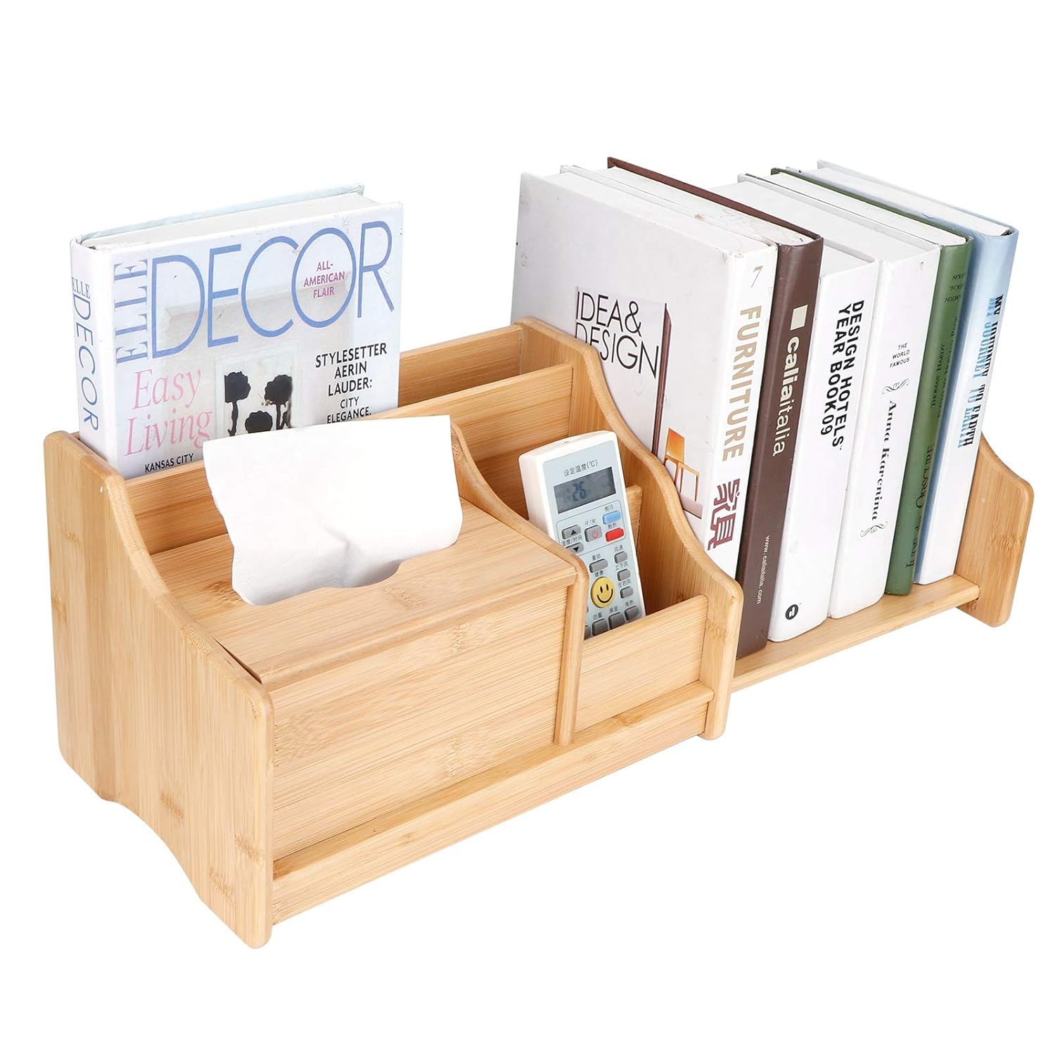 Wood Shelf, Extendable Tissue Box Organizer for Desk, for Home Office ...