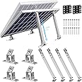 Amazon.com : 4PCS Adjustable Solar Panel Tilt Mount Brackets Aluminum Alloy Mounting Bracket ...