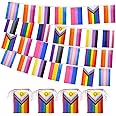 Amazon.com: 4 Packs Rainbow Gay Pride Flag Rainbow Banner String Flags ...
