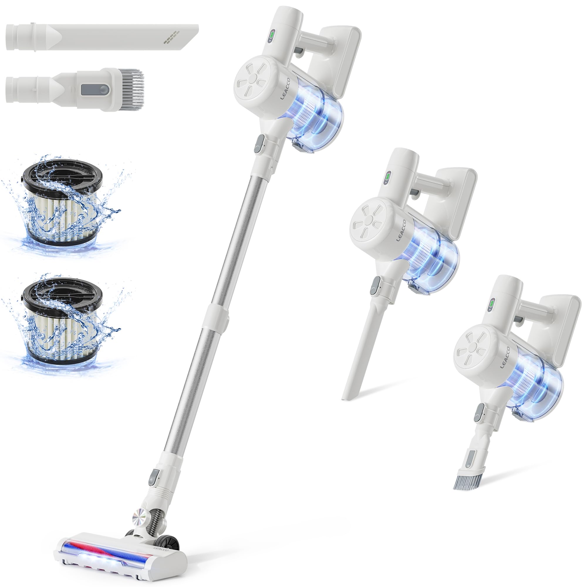 Mua Leacco Leacco Cordless Vacuum Cleaner, 38000pa Cyclone, 3 Stage ...