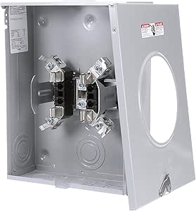 Siemens SUAT417-0PQG Meter Socket with 4 Jaw, Ringless Cover, Horn ...