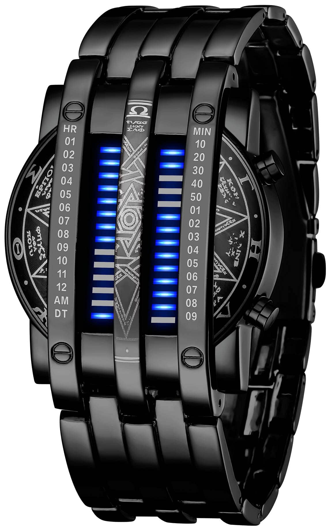 Mua Creative Mens Binary Matrix Blue LED Digital Watch Fashion Classic ...