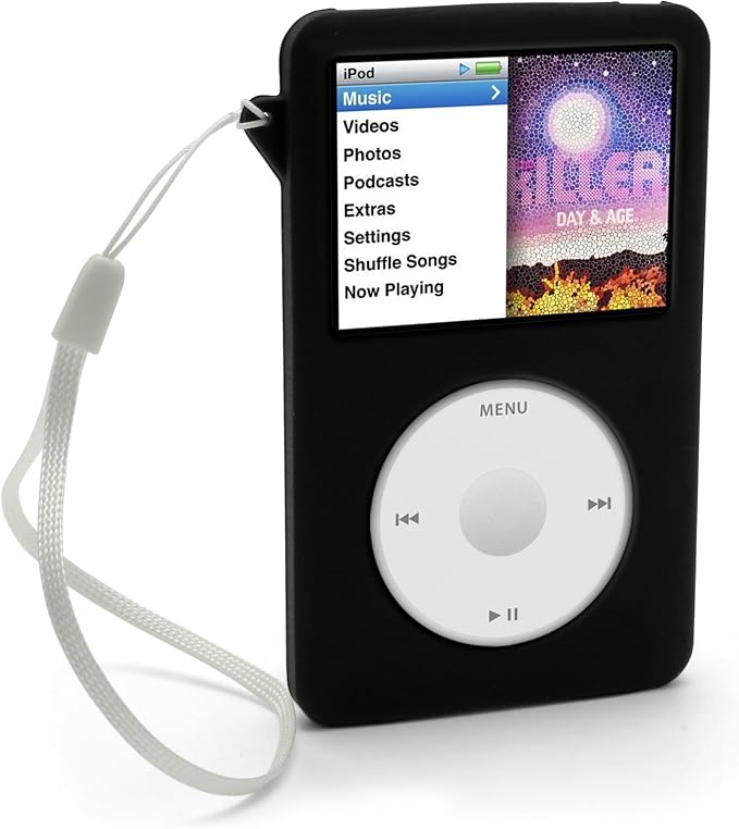 Amazon.com: iGadgitz Black Silicone Skin Case Cover for Apple iPod ...