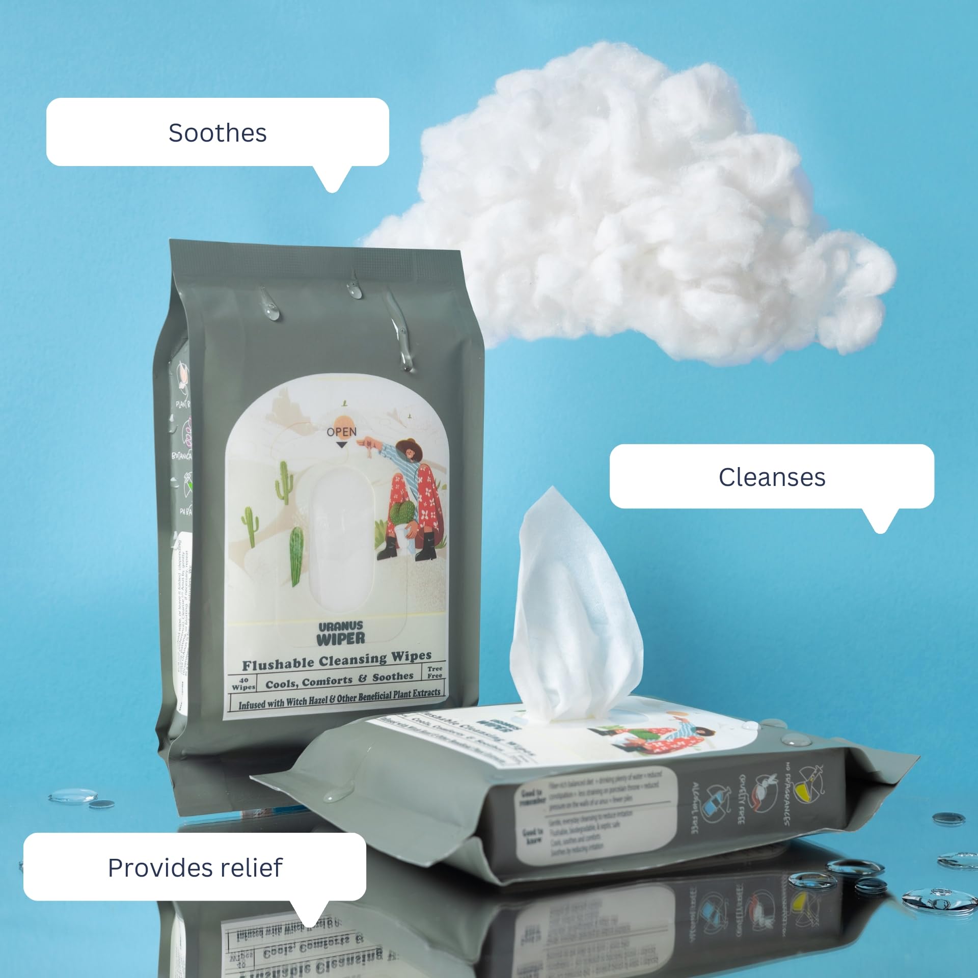 Mua Flushable Medicated Toilet Hemorrhoid Wipes, Max Strength Relief ...