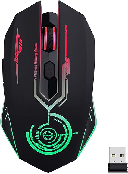 Amazon.com: UHURU Wireless Gaming Mouse Rechargeable, Up to 10000DPI, 6 ...
