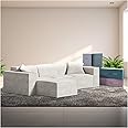 Rove Lab M1 Sectional Sofa with Ottoman – Sustainable, 3-Seat Modular Couch for Living Room ...