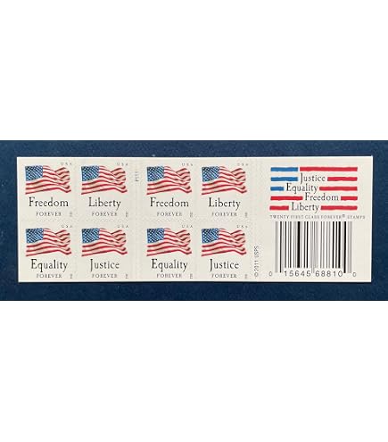 Forever Flag Stamp With Barcode