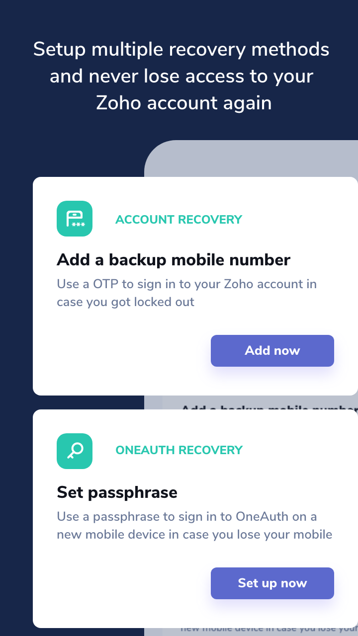 Zoho OneAuth - Authenticator:Amazon.in:Appstore for Android