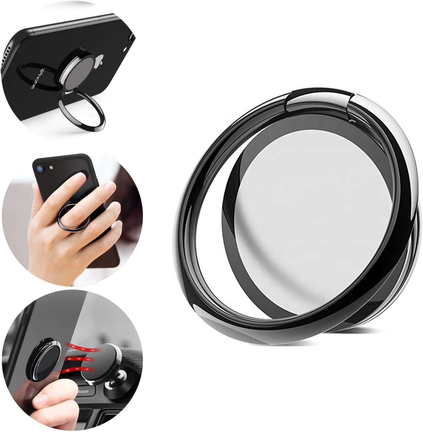 Phone Finger Ring Holder, ICEYA Cell Phone Ring Stand Holder 360 ...