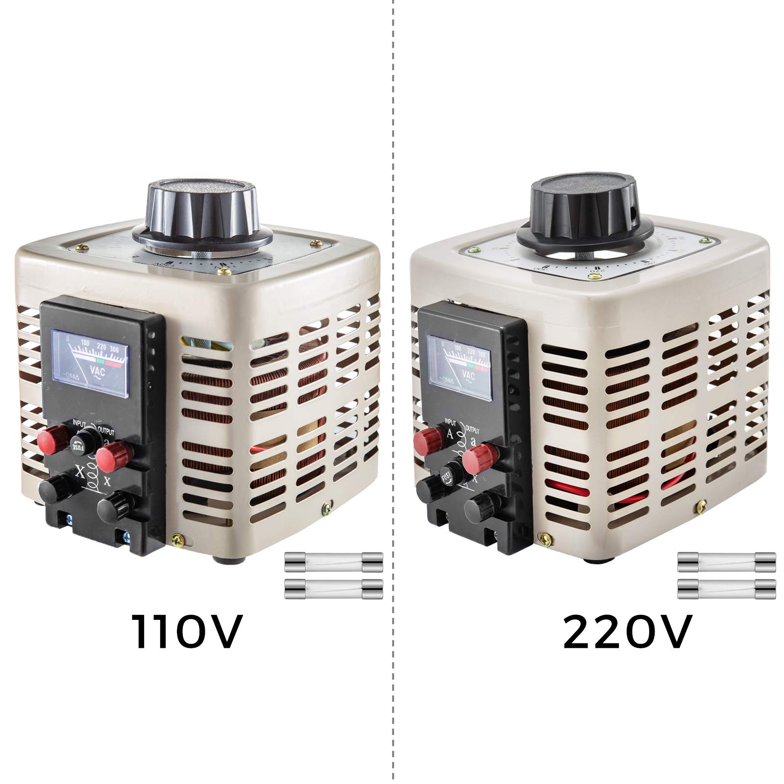 Vevor 2kva Variable Output Transformer 220v Ac W Copper Coil ...