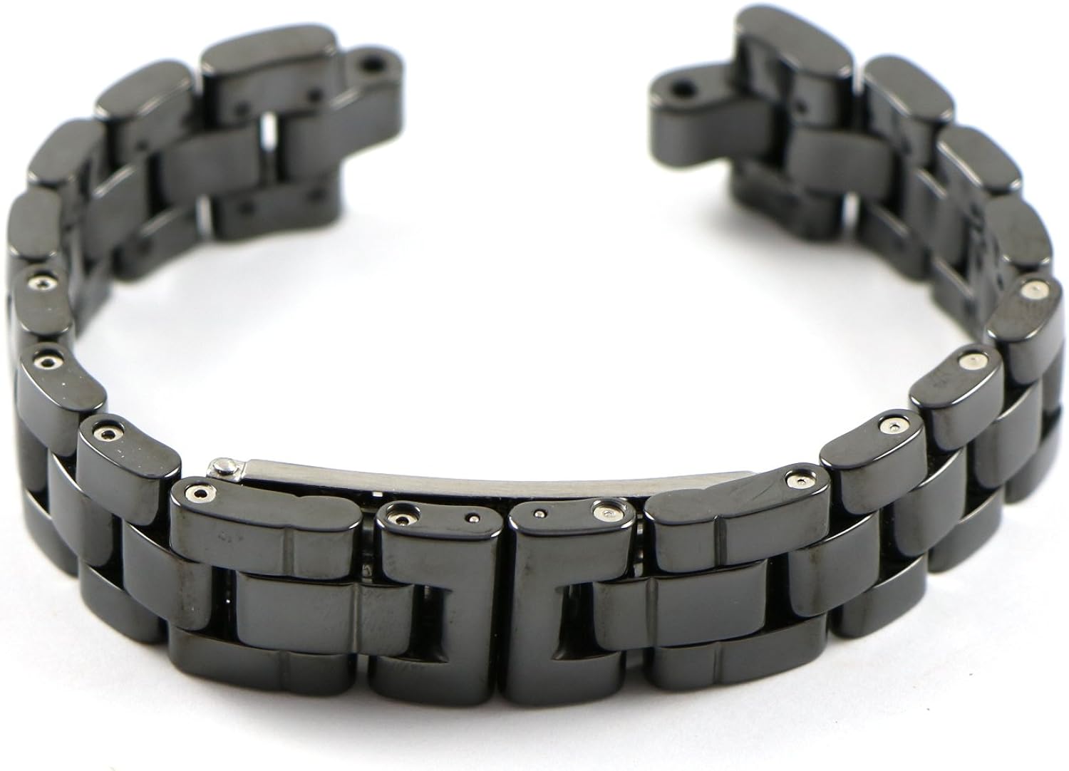 Amazon.com: Swiss Legend 16MM 7" Black Ceramic Watch Band Strap ...