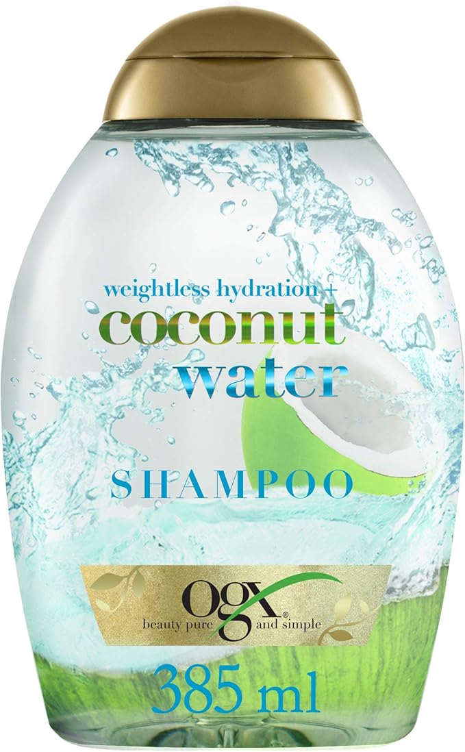 OGX Weightless Hydration + Coconut Water Shampoo, 385 ml: Amazon.co.uk ...