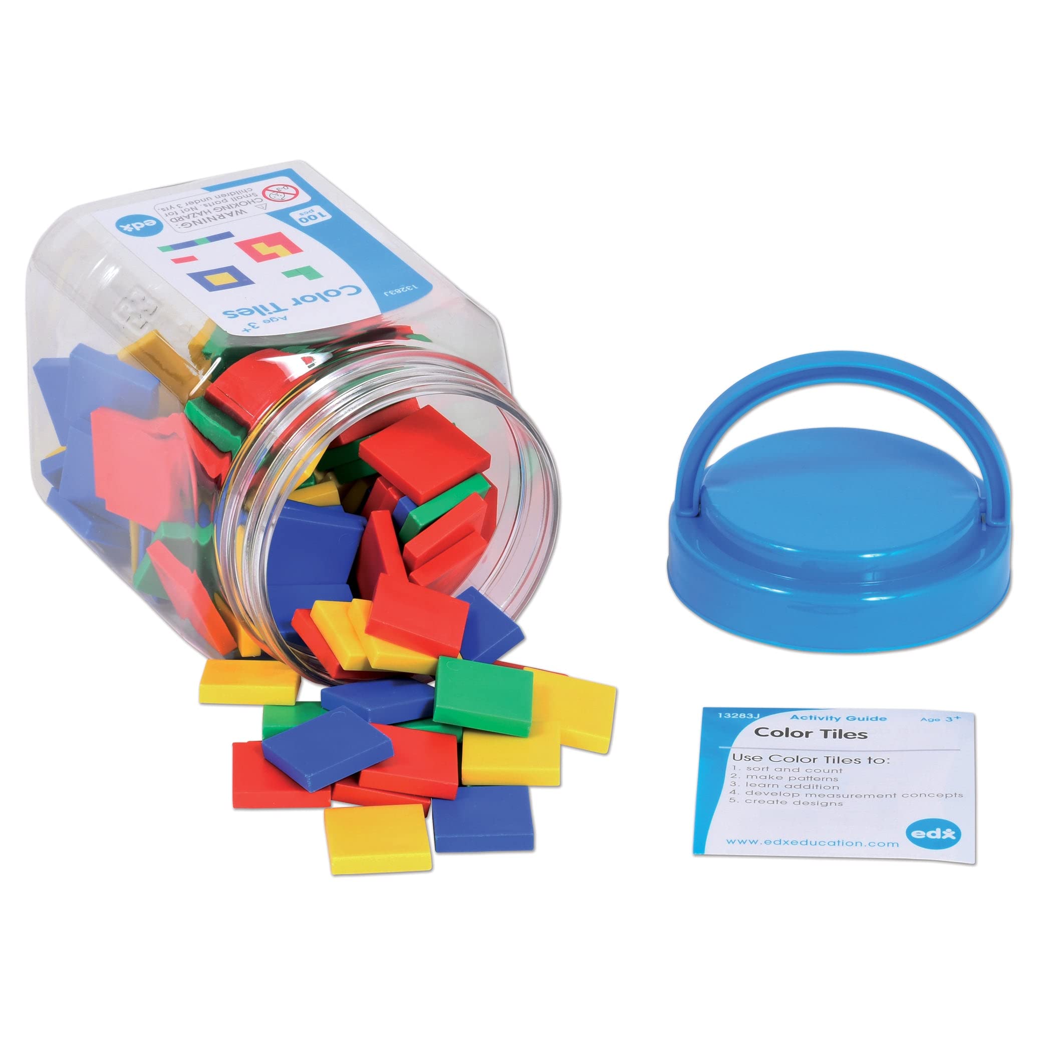 Mua edxeducation Color Tiles - Mini Jar Set of 100 - Colorful, Plastic ...
