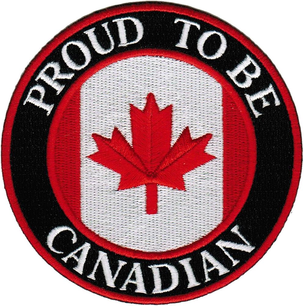 Amazon.com: Proud To Be Canadian Embroidered Patch Canada Maple Leaf ...