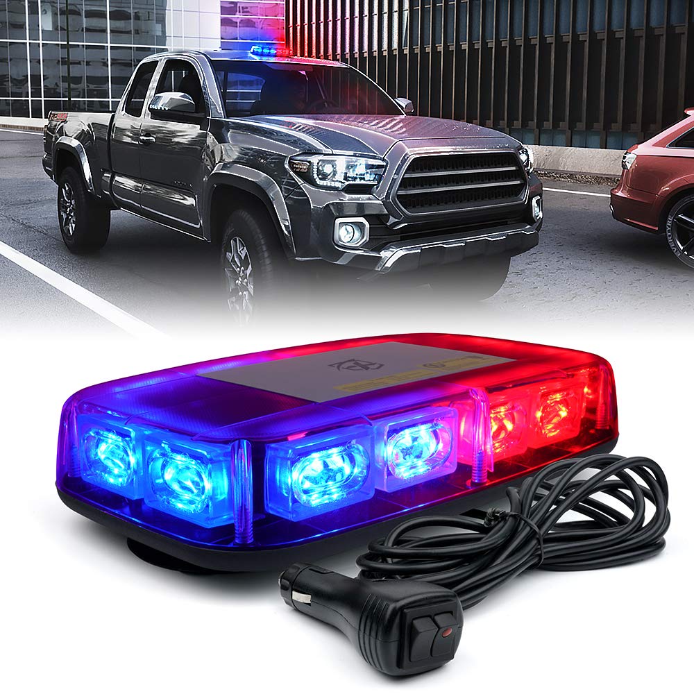Mua Xprite 12" Red Blue 72LED Rooftop Mini Strobe Light Bar Magnetic ...