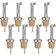 Amazon.com: uxcell Stainless Steel Bottle Pourers, 10Pcs Auto Flip ...