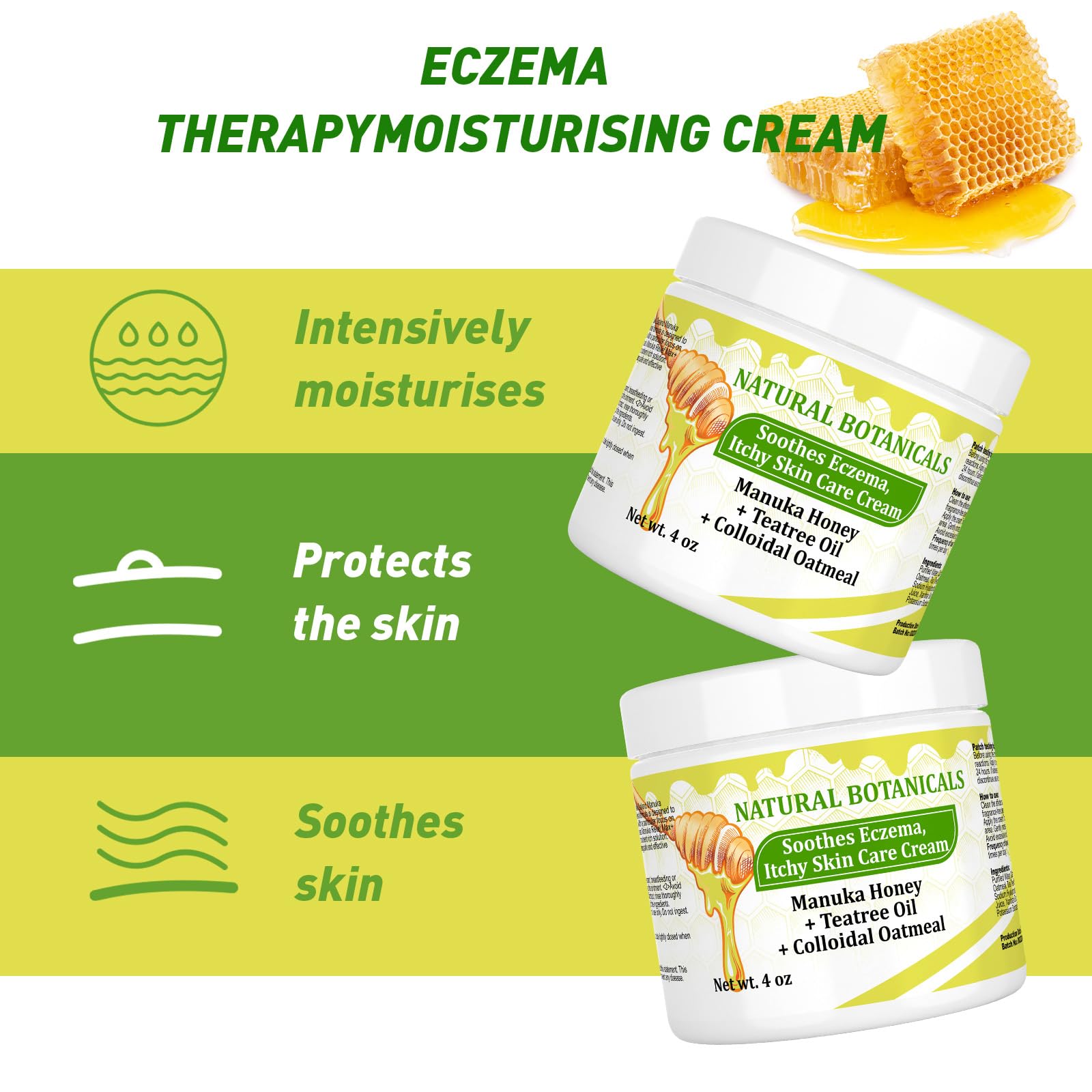 Mua Manuka Honey Eczema, Tea Tree Oil Smoothing Heat Rash Cream, For ...