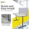 Obex Base Acoustical Desk Mounted Split Screen Privacy Panel Table Top ...