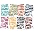Amazon.com: Sn@p! Cardstock Stickers 4.5in X 6.5in Sheets 8/Pkg-letters