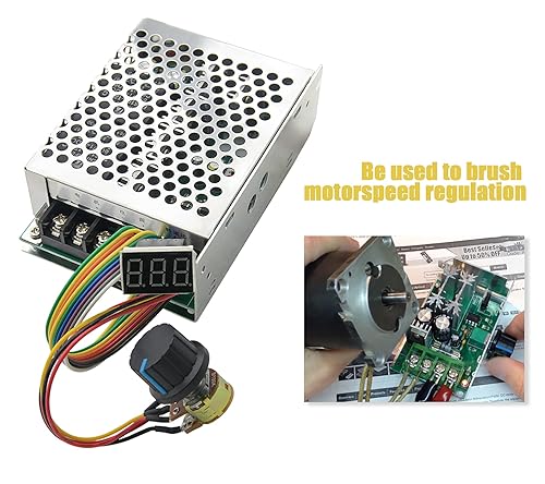 Pwm Controller PWM - 10V-55V 60A Rated With LED Display & Forward-Brake-Reverse Dc Motor Speed ...